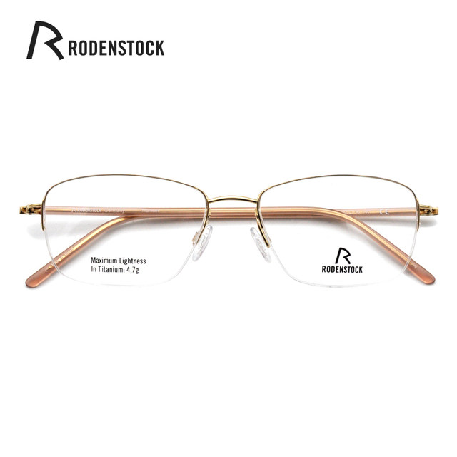 German RODENSTOCK glasses frame pure titanium half frame women's ...
