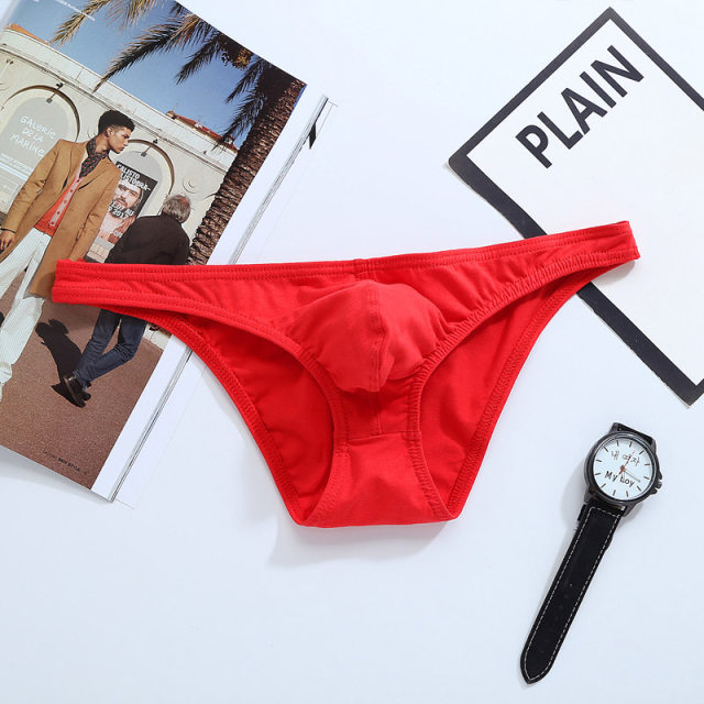 Simple and sexy men's underwear youth fashion small triangle bikini ...