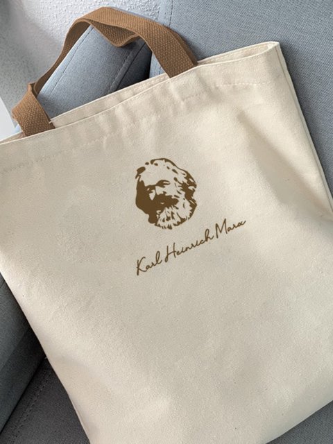 Cultural and Creative Marx avatar canvas bags for men and women, custom ...