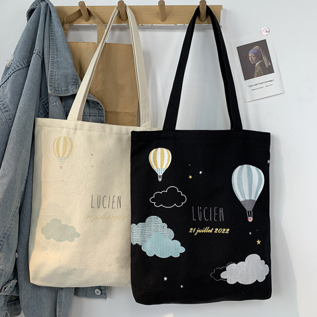 Canvas bag for women attending class, college student, niche design, i ...