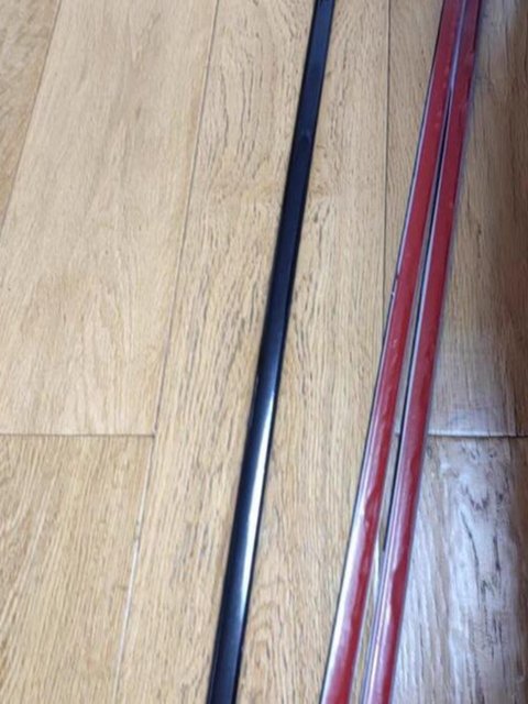 Car carbon fiber film Black interior control column sticker body top ...