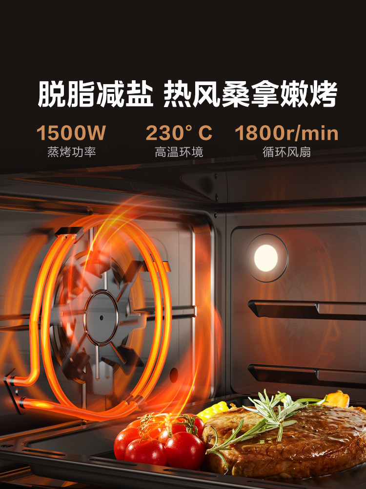 Four Vapeur Midea 20L - Four Électrique à Vapeur et à Cuisson sur Plan ...