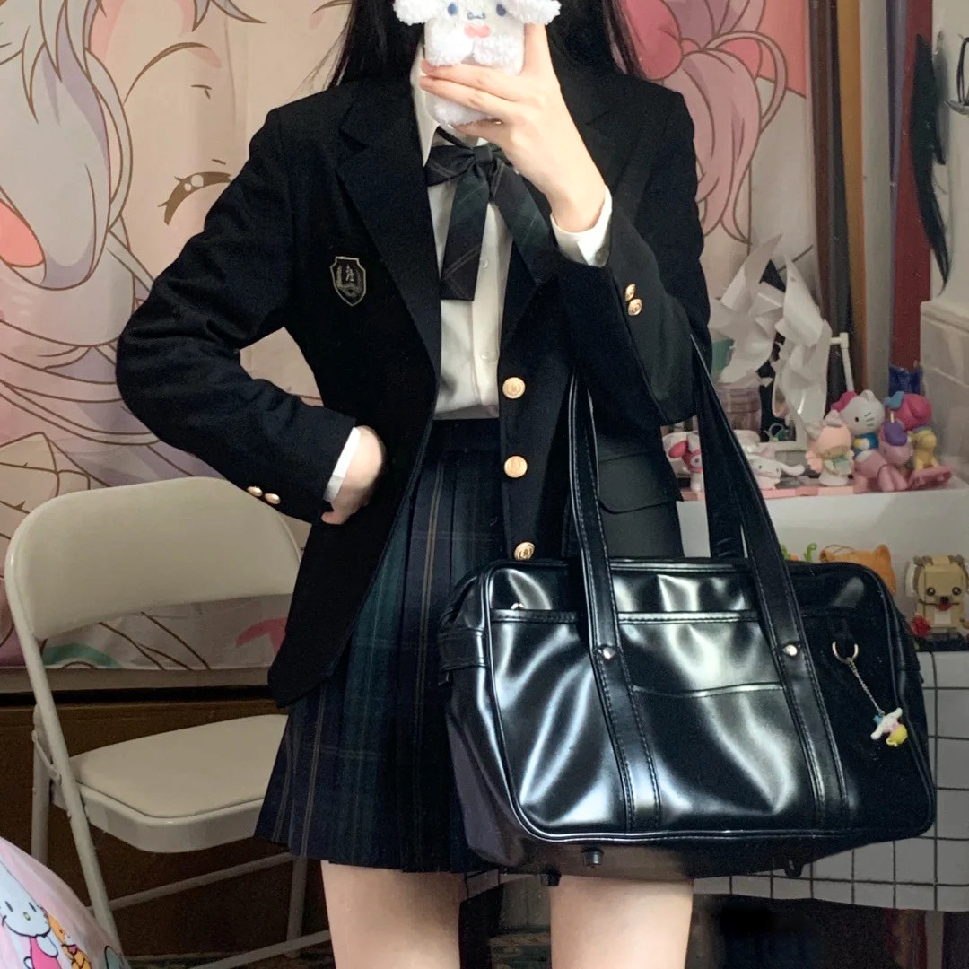 Original JK/DK uniform blazer Chitai black suit badge autumn and winter ...