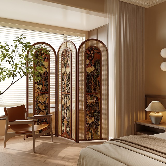 Designer Fujiko screen partition French living room household solid ...