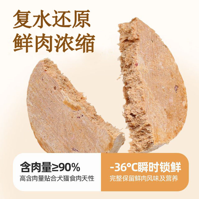 McFoody Freeze-dried Raw Bone Meat Patties Cat Snacks Chicken Cat ...
