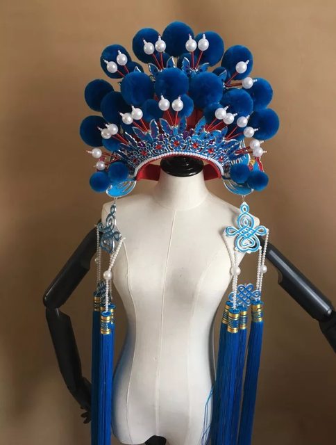 Drama and opera supplies, theater hat, helmet, phoenix crown, xiapei ...