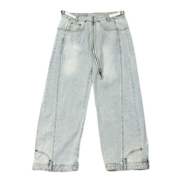 Trendy brand young and handsome personality splicing design light ...