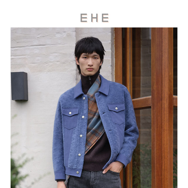 EHE men's clothing winter new 100%cotton fur coat integrated warm loose ...