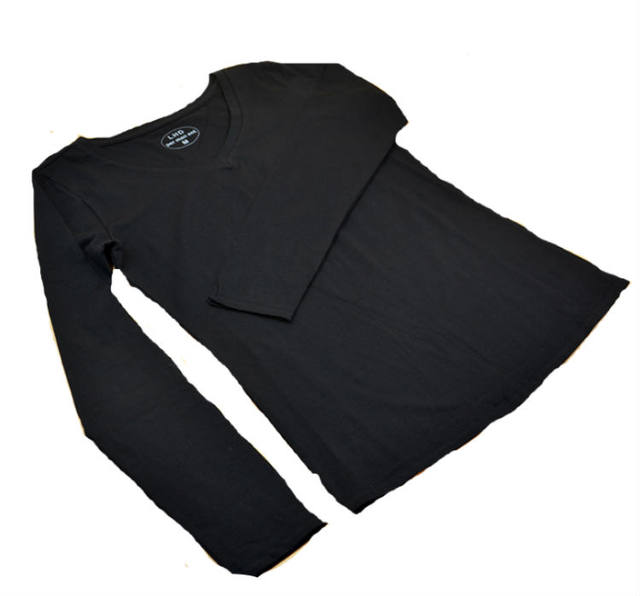 Spring and autumn low-necked bottoming shirt for women, long-sleeved ...