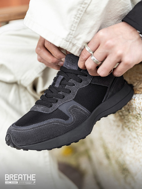 Mra Black Warrior Mesh Shoes Men's Shoes Autum Breathable Thick-Soled ...