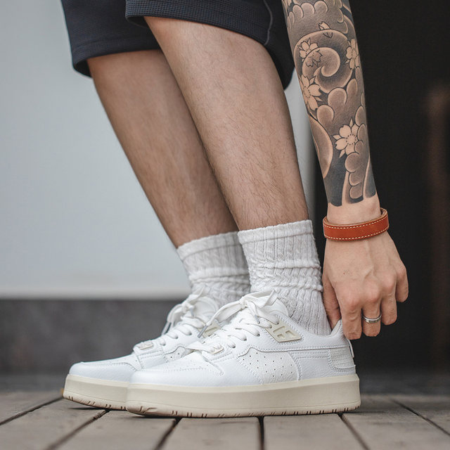 MRA crushed ice soda cracked white shoes for men and women 2024 spring ...