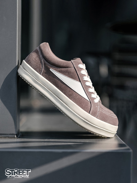 MRA reverse velvet brown version thick-soled shoes men's shoes 2025 new ...