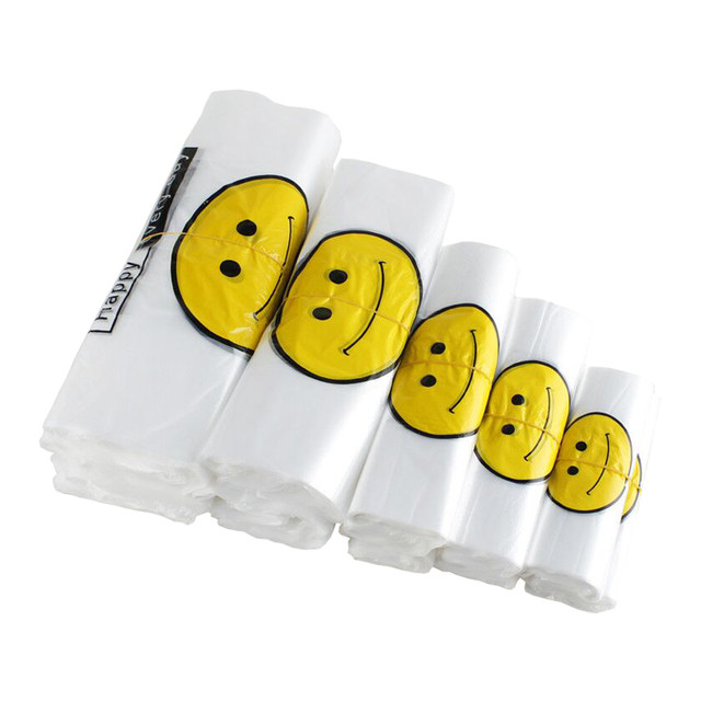 Smiley bag food grade plastic bag hand bag plastic bag shopping bag ...