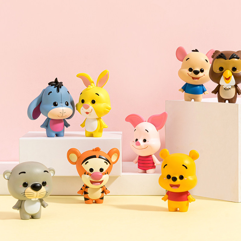 Miniso Winnie The Pooh Donut Family Blind Box Eeyore Tiger Disney ...
