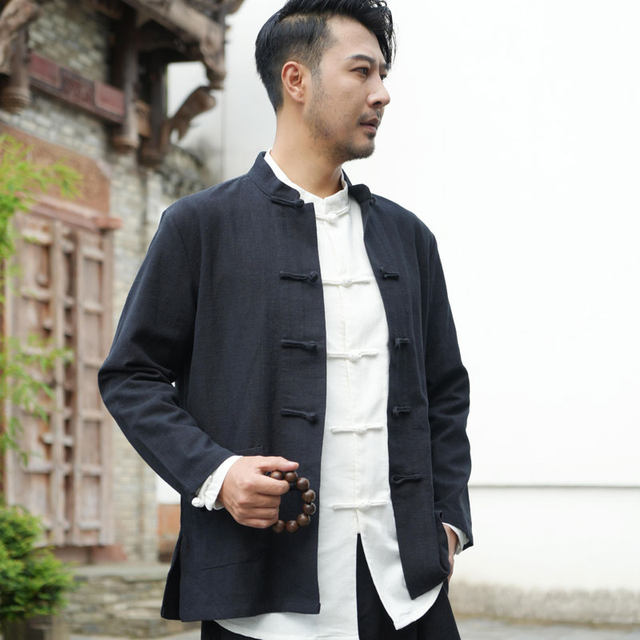 Autumn Tang suit men's jacket Chinese style men's clothing vintage ...