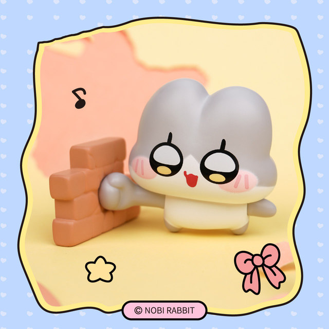 Genuine nobi little rabbit life is C8 blind box mini figure peripheral ...