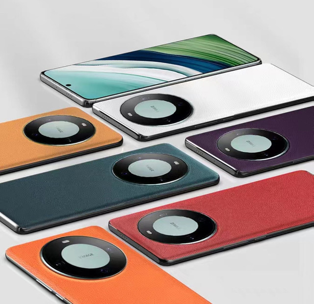 Suitable for Huawei mate60Pro all-inclusive frame mate50pro plain leather back film mate40pro ...