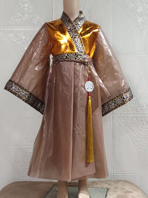 Children's environmental protection clothing ethnic homemade show Hanfu ...