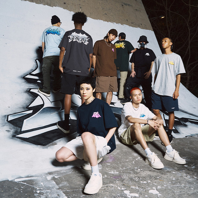 STAXRMD summer national trend original SR three-dimensional gradient graffiti American trend ...