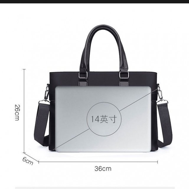 New Waterproof Canvas Men's Handbag Vertical Computer Bag Briefcase ...