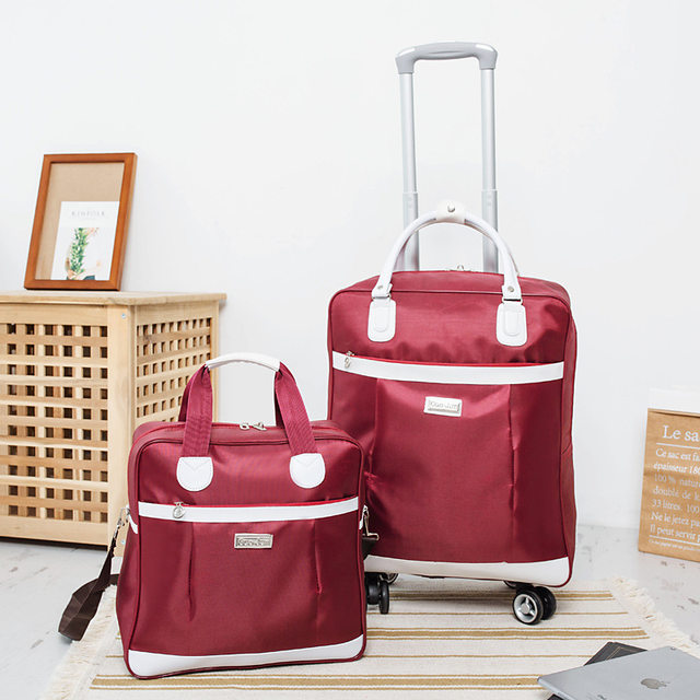 Trolley small luggage bag for students living on campus with wheels for ...