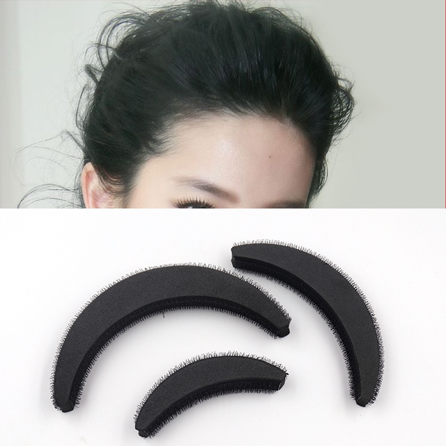 An artifact for small hair, fluffy crescent-shaped bangs, ball headband ...
