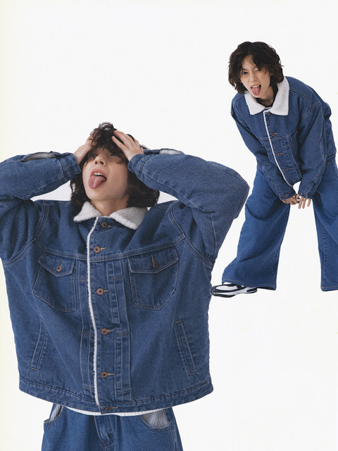 Unretro retro blue lamb wool inner bile plus velvet denim jacket female ...