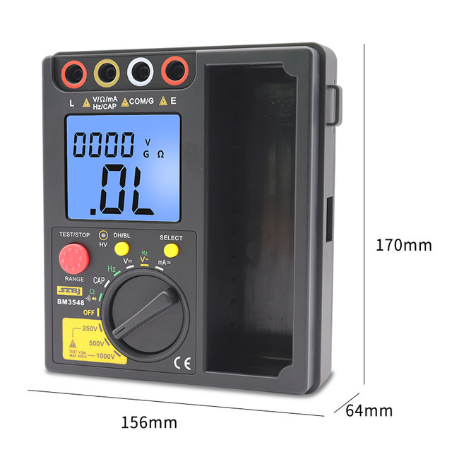 Binjiang BM3549 digital insulation resistance tester multimeter 500V ...
