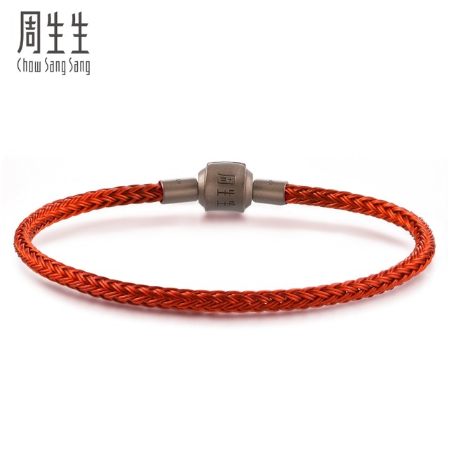 Chow Sang Sang Charme with rope 3mm hand rope string diy transfer bead ...