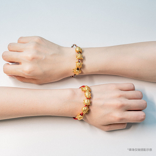 Chow Sang Sang Charme with rope 3mm hand rope string diy transfer bead ...