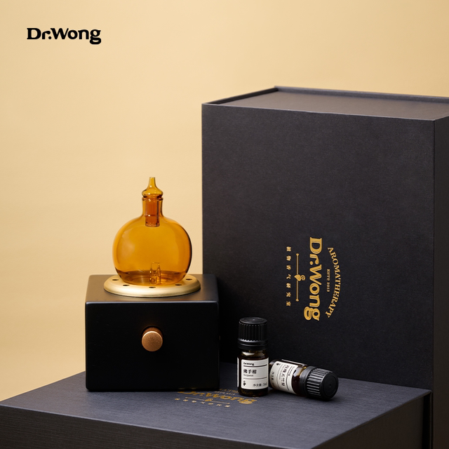 Dr.Wong Gold and Fire Cold Incense Gift Box Home Aroma Diffuser High ...