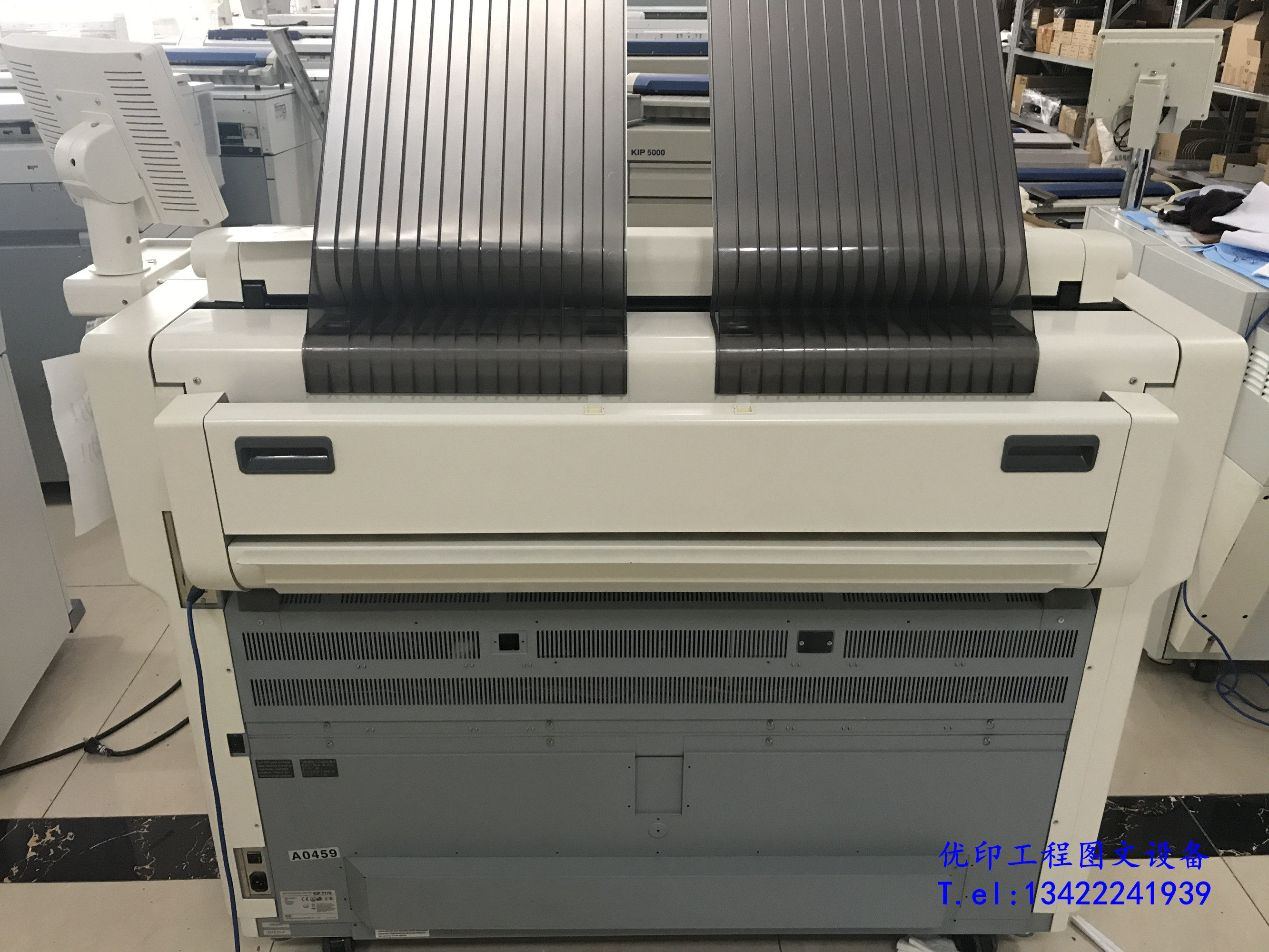 CAD Blueprint Printer - Black and White Machine Color Scanning KIP7100 ...
