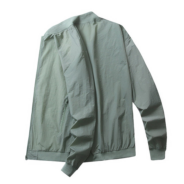 Summer sun protection clothing, men's baseball jacket, anti-UV skin ...