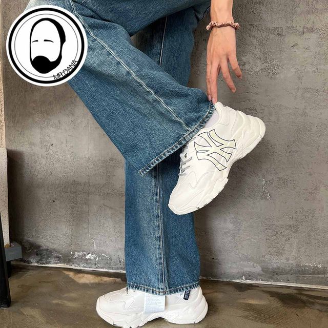 Daba Han Dynasty MLB counter new NY thick bottom increase Daddy shoes ...