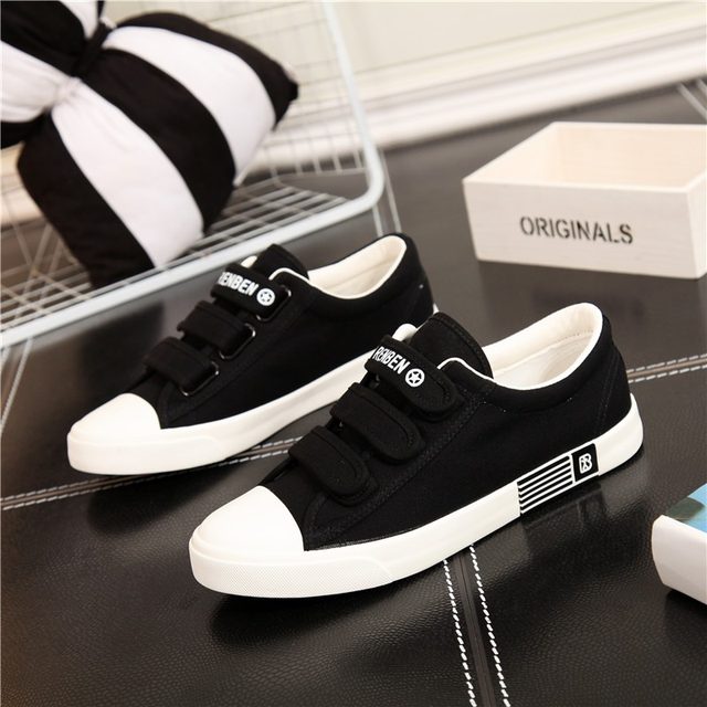 Man's men's shoes 2024 autumn new men's magic canvas shoes trend wild ...