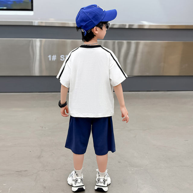 Ultraman Zero clothes boys summer short-sleeved shorts suit children ...