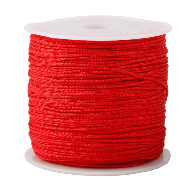 No. 72 0.8mm jade line handmade wound beaded line DIY hand rope red ...