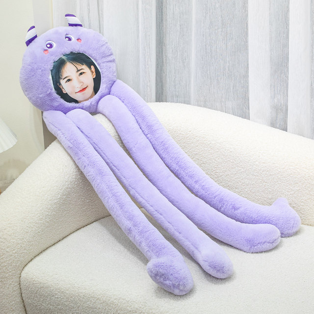 Doll doll octopus doll sleeping humanoid pillow DIY custom face doll ...