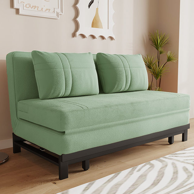 New style sofa bed dual-purpose single and double 1.5 meter sofa office ...