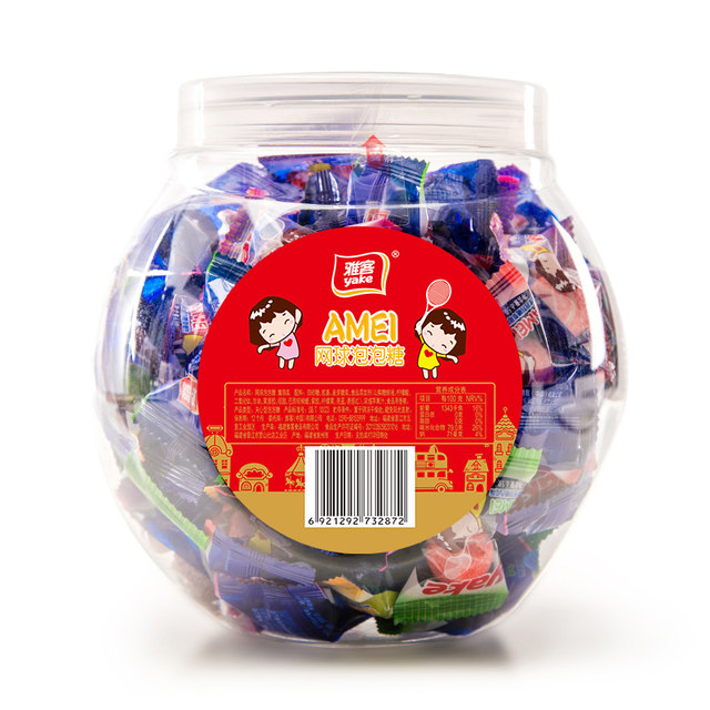 Yake Watermelon Big Bubble Gum Sandwich 520g barreled post-80s ...