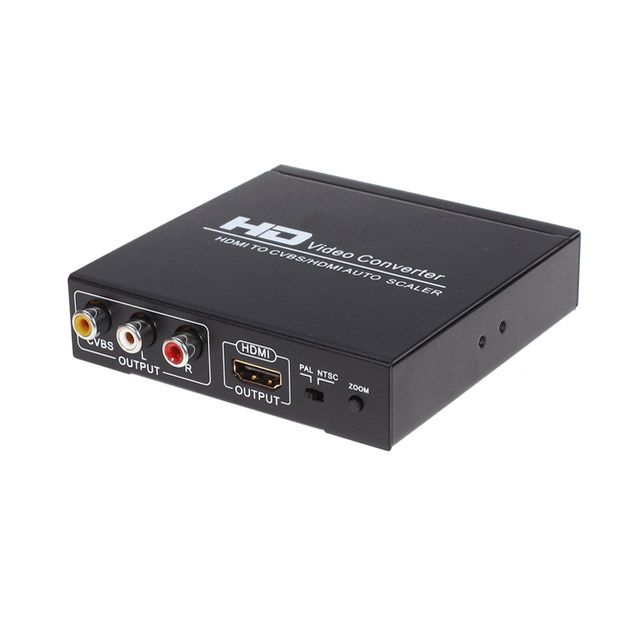 HDMI to AV+HDMI converter allocate one point for two old TV CVBS lotus ...
