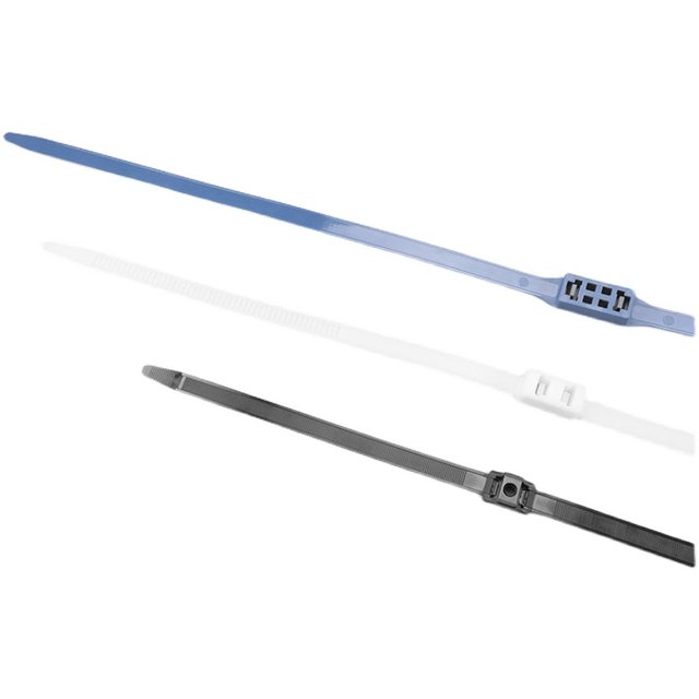 Self-locking double-headed double-buckle nylon long-term binding 12*500 ...