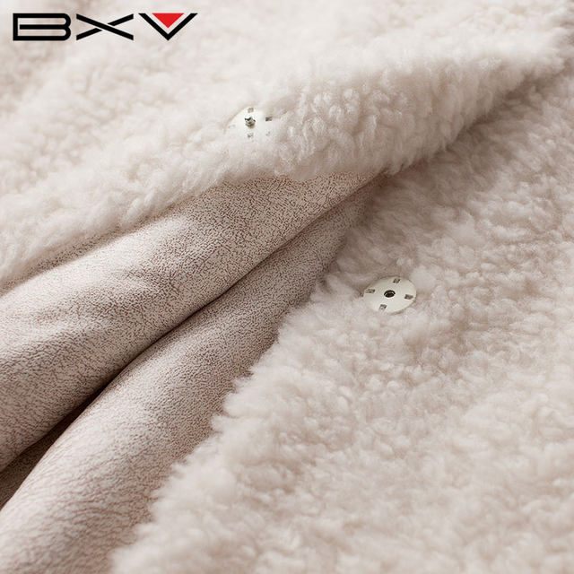 Wool sheep sheared coat women's mid-length 2023 winter grain velvet fur ...