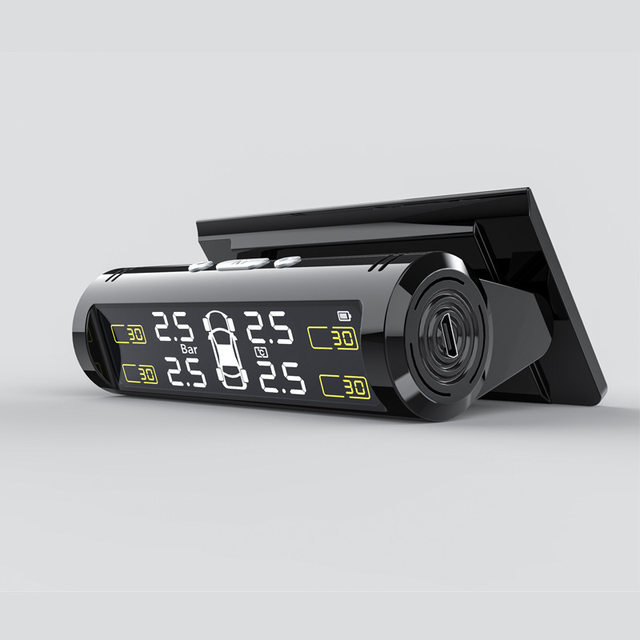 Car tire pressure monitor, internal and external tire pressure detector ...