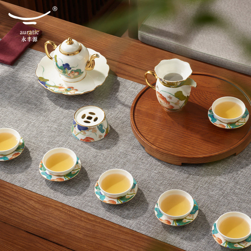 High-Grade Kung Fu Tea Set - Ceramic Tea Set Gift with Smell Cup from ...
