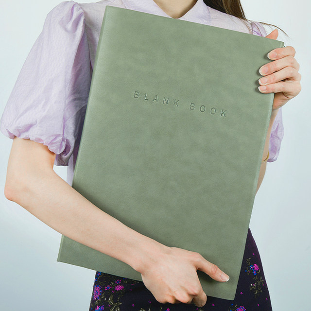 A3 notebook oversized blank book thickened 760 pages simple drawing ...