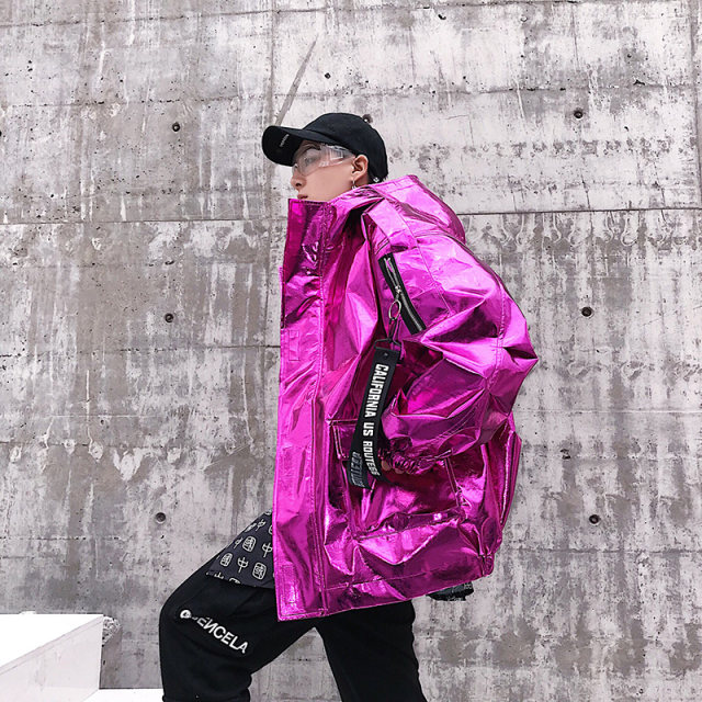 Chinese Fad overalls men's Trendy Tops Loose hip hop ins tide Outwear ...