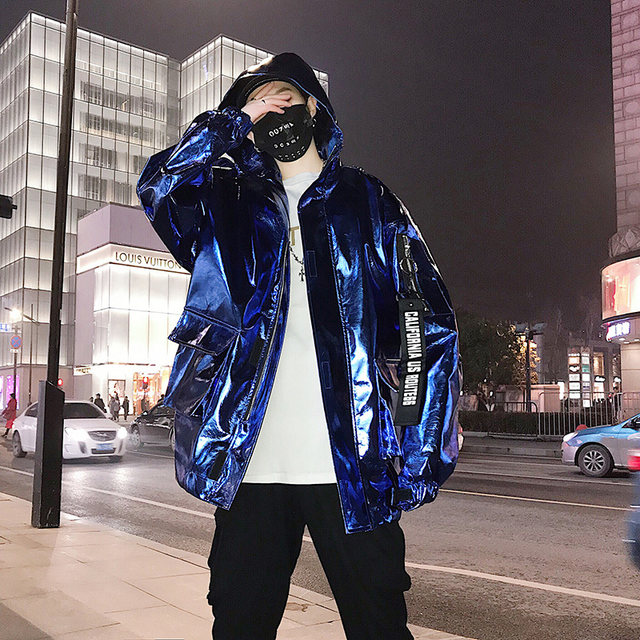 Chinese Fad overalls men's Trendy Tops Loose hip hop ins tide Outwear ...