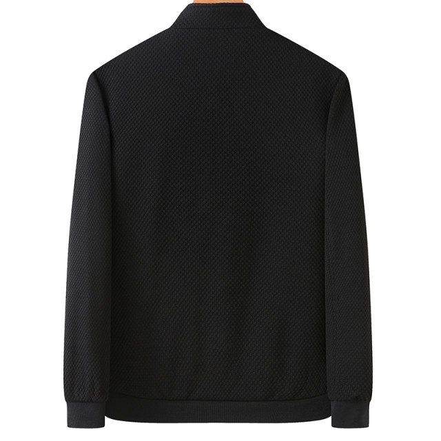 Spring and autumn new middle-aged men's jackets plus fat plus size ...