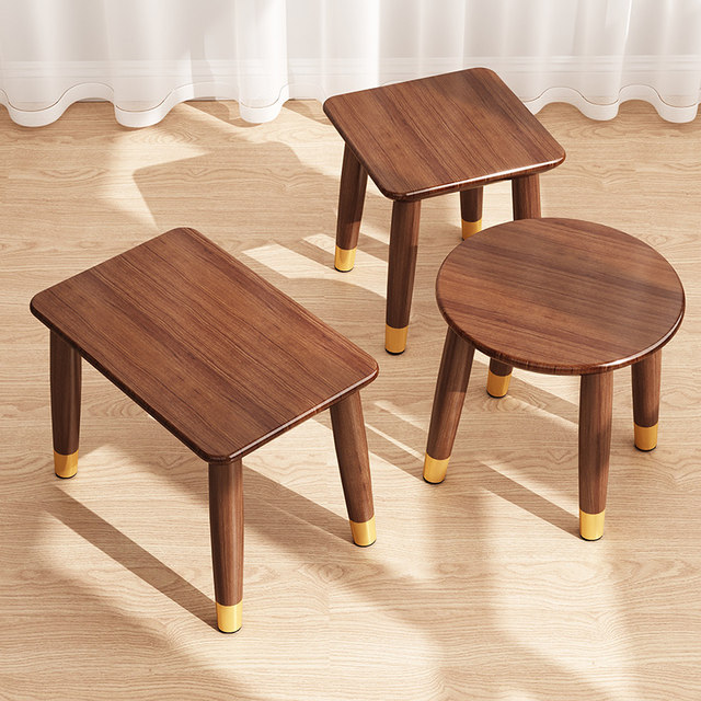 Solid wood small stool small bench home modern minimalist shoe changing ...